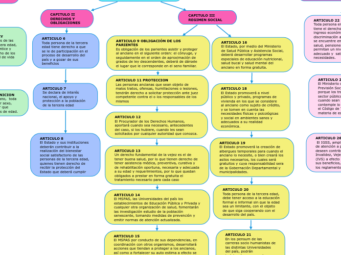 LEY DE PROTECCION PARA LAS PERSONAS DE LA ...- Mind Map